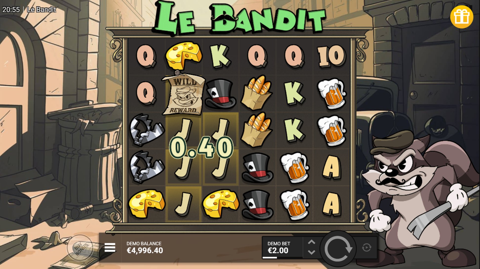 Le Bandit Slot - Good & Bad Version, Demo Play & RTP