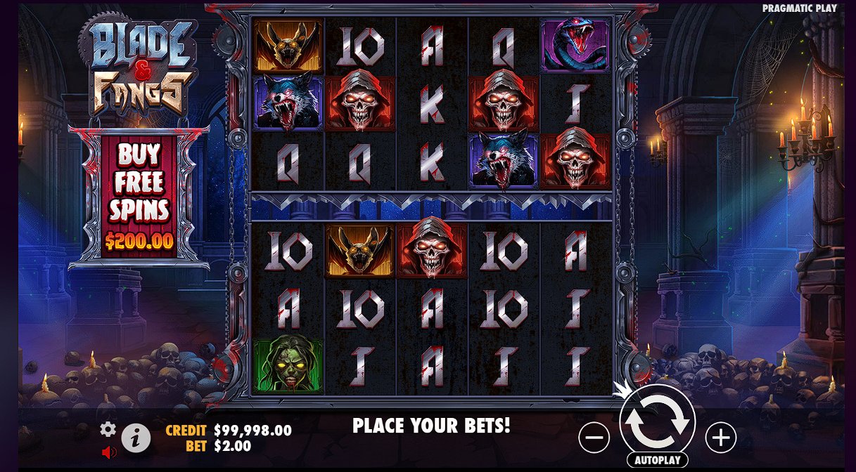 Blade & Fangs Slot - Good & Bad Version, Demo Play & RTP