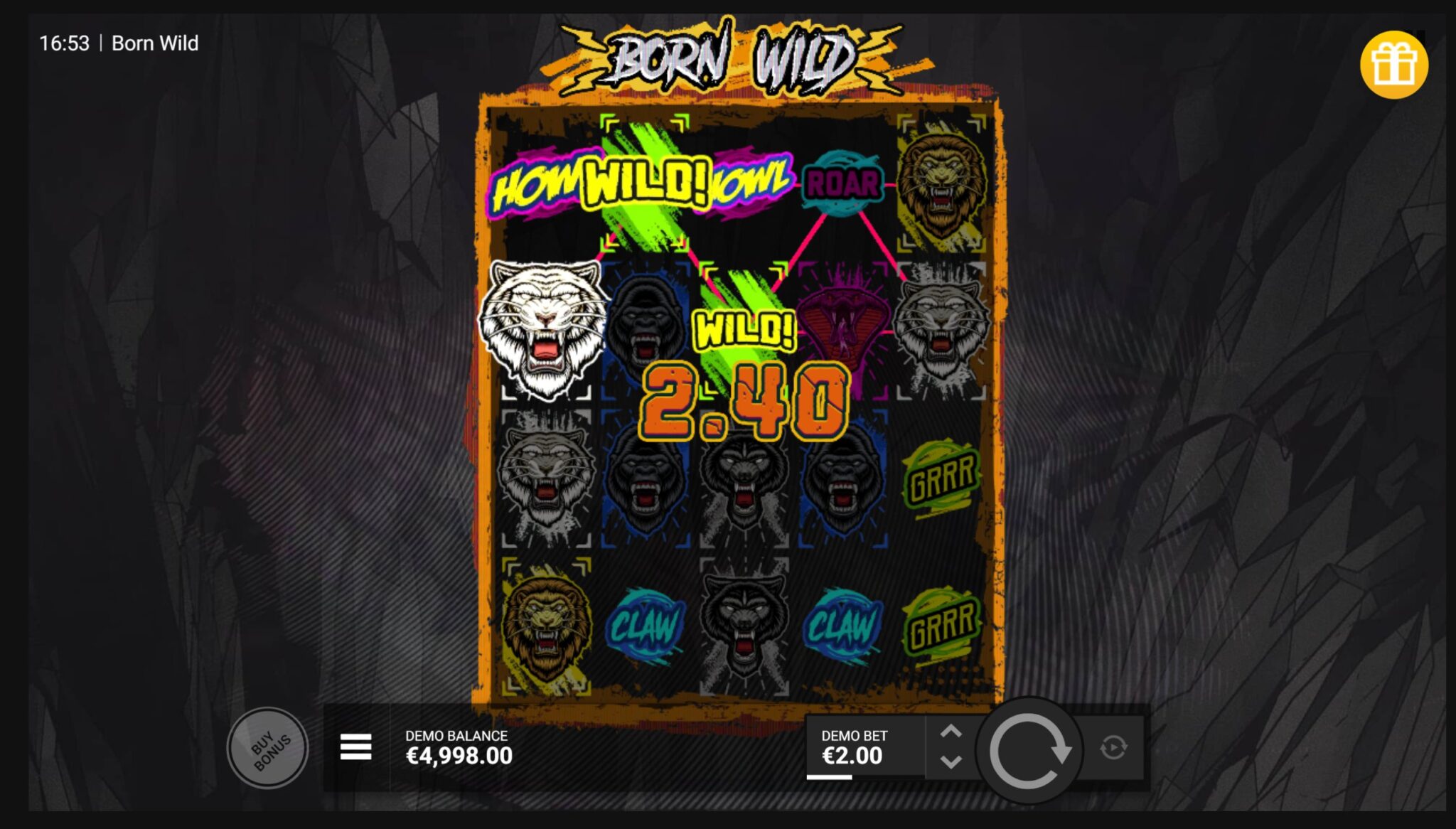 Born Wild Slot - Good & Bad Version, Demo Play & RTP