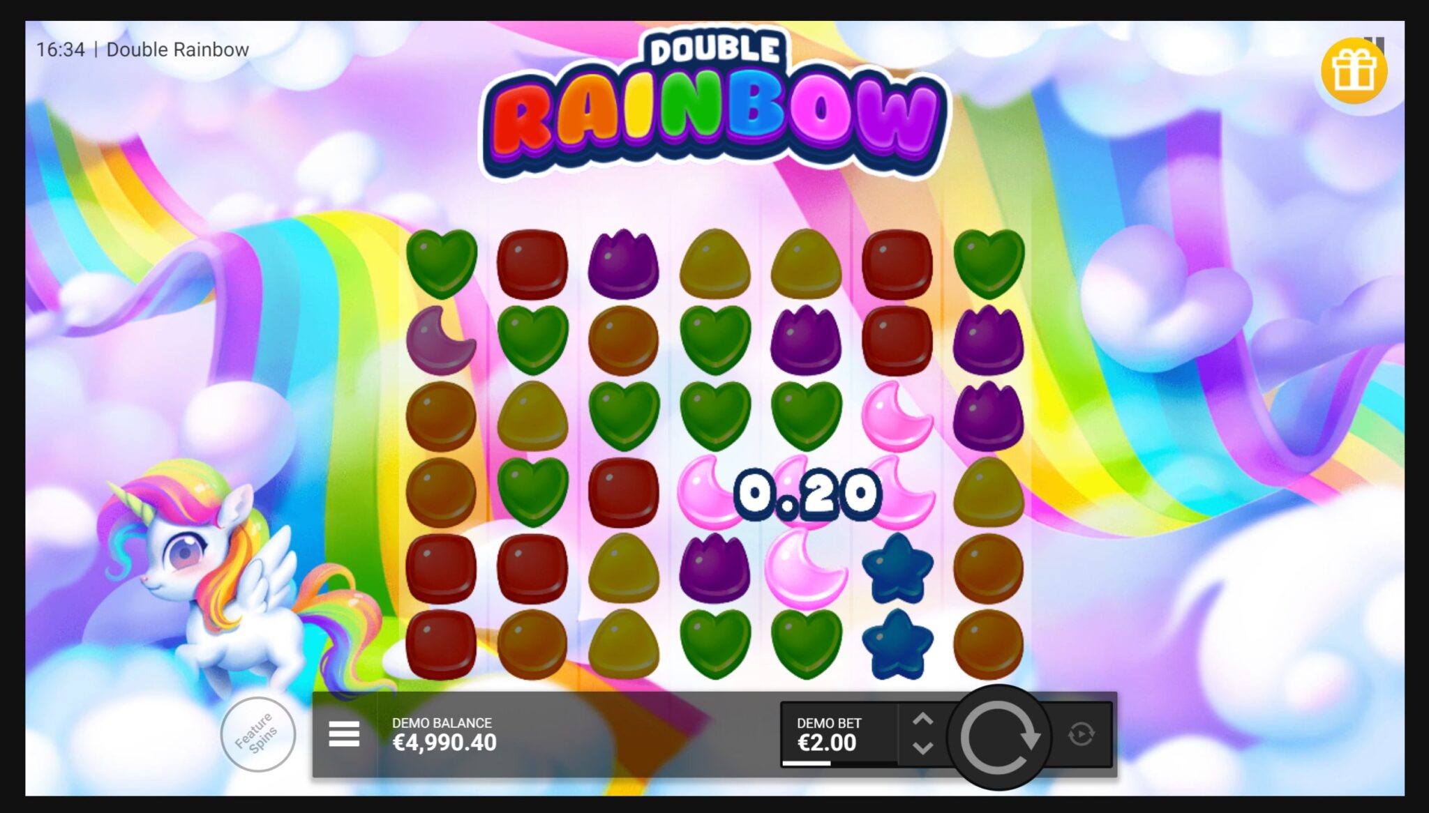 Double Rainbow Slot - Good & Bad Version, Demo Play & RTP