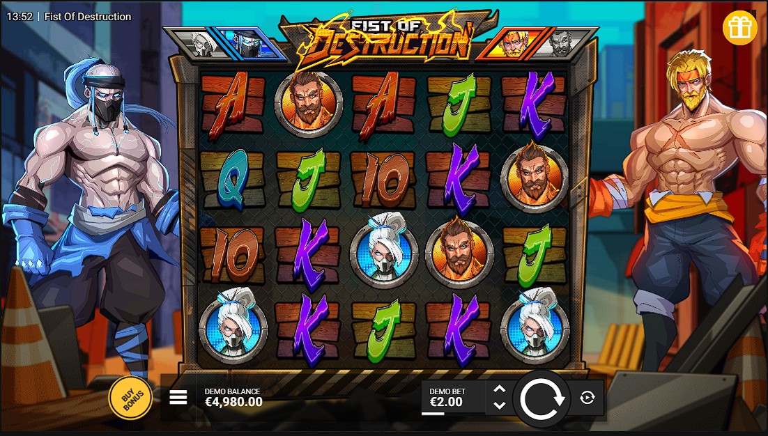 Fist Of Destruction Slot - Good & Bad Version, Demo Play & RTP