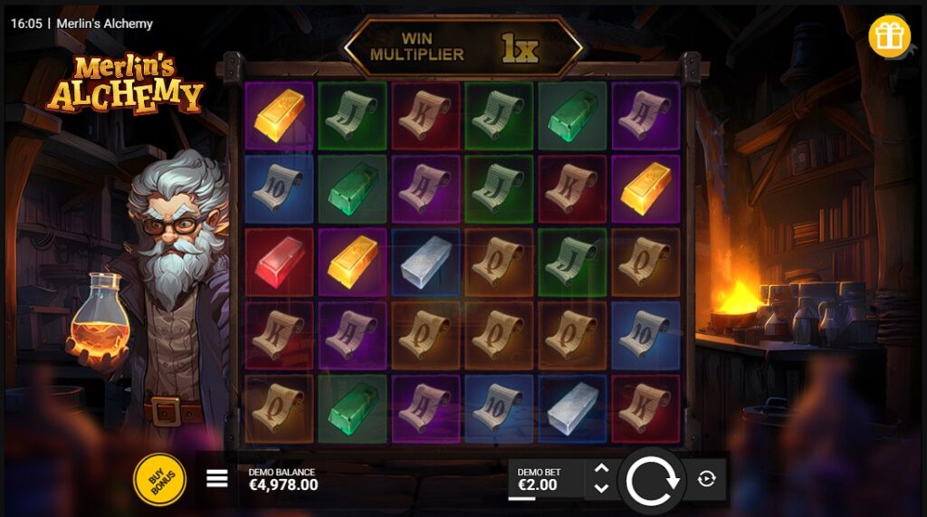 Merlin's Alchemy Demo - Play Free Slots at Great.com