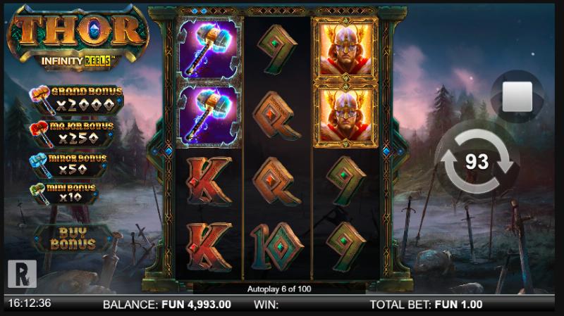 Thor Infinity Reels Demo - Play Free Slots at Great.com