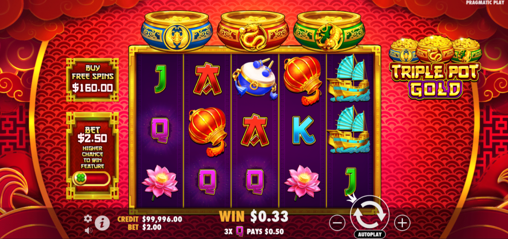 Triple Pot Gold Demo - Play Free Slots at Great.com