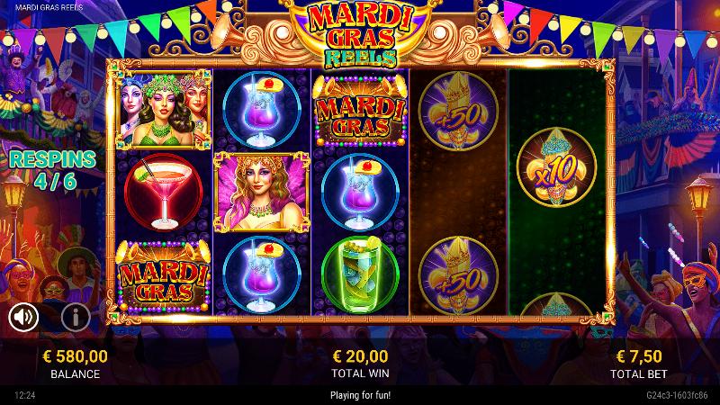 Mardi Gras Reels Demo - Play Free Slots at Great.com
